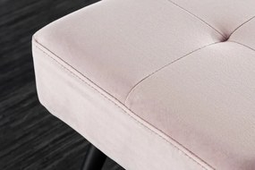 Lavička Boutique 100cm růžový samet/ 43322