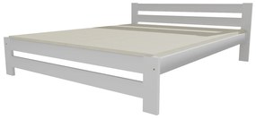 Dřevěná postel VMK 5B 160x200 borovice masiv - bílá