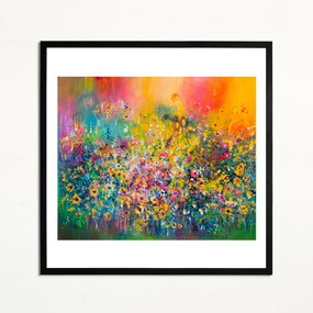 Kati Papp Zemková | Keď slnko zapadá Rám: Černý, Velikost: 40 x 40 cm