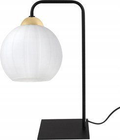 Noční Lampa Stolní Lampa Černo-zlatá Bílá Skleněná Koule E27 Moderní