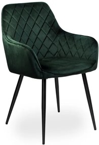 Křeslo HAVANA VELVET tmavě zelené