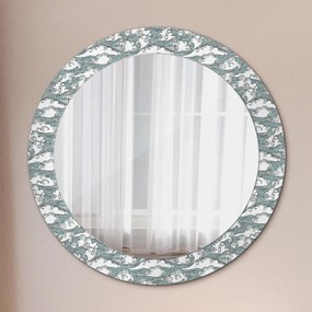 Kulaté dekorativní zrcadlo Mraky fi 70 cm