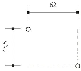 PANLUX LEON SQUARE nástěnné zahradní LED svítidlo 4W antracit