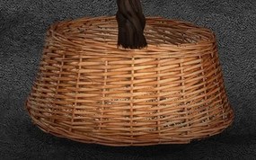 Proutěný košík, prům. 62 cm, výška 29 cm