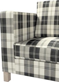 Potah na pohovku IKEA  Karlanda 3-místná nerozkládací, krátký barva černá látka pletený vzor, vzorované