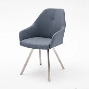 Židle Madita A - hranaté nohy Barva: Modrošedá
