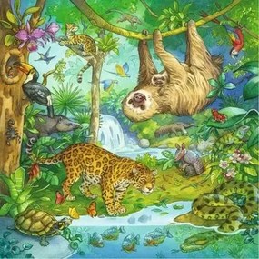 Ravensburger Zvířata v džungli / 3x49 dílků / od 5 let
