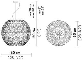 Slamp Závěsné svítidlo CHARLOTTE GLOBE  - WHITE