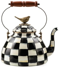 Mackenzie-Childs Smaltovaná konvice Mackenzie-Childs 2,83L - COURTLY CHECK Bird