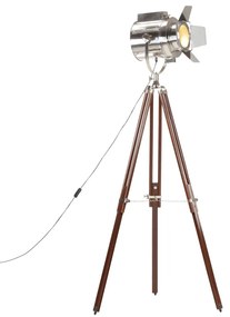 vidaXL Stojací lampa na stativu masivní mangovníkové dřevo 180 cm