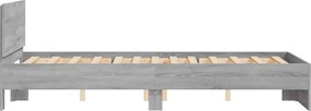 Rám postele s čelem šedý sonoma 135 x 190 cm 3207509