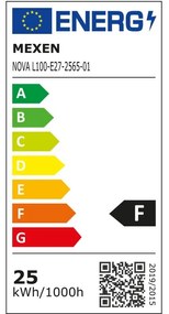 Mexen Nova, LED žárovka E27, A95, 25W, neutrální - 4000K, 2625 lm - L100-E27-2540-01