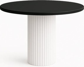 NW Kulatý jídelní stůl NESTORIO 2, 90 cm Barva/ dekor: Černá, Barva nohy stolu: Černá