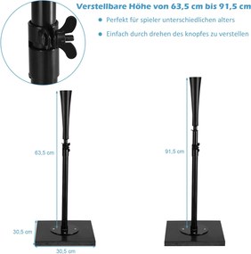 Costway Odpalovací podložky na čaj Stojan na čaj 63,5-91,5 cm Výškově