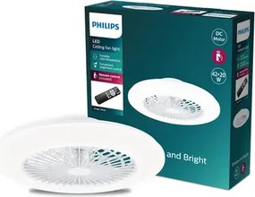 Philips Amigo bílá / Stropní svítidlo s ventilátorem / 20W+42W / 4400l