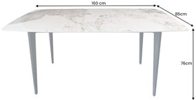 Jídelní stůl GOLLA Dekorhome 180x90x76 cm