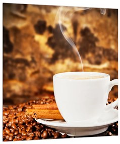 Obraz šálku kávy  (30x30 cm)