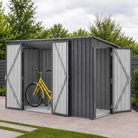 Zahradní domek na nářadí Avenberg 2,43 × 1,12 m ANTRACIT