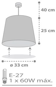 Dalber 82212B - Dětský lustr STAR LIGHT 1xE27/60W/230V bílá