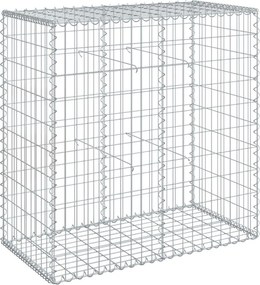Gabionový koš s víkem 100 x 50 x 100 cm pozinkované železo 3295142