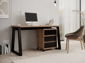ADRK Furniture Stůl s kontejnerem Iwo I DE-Iwo-I-ART+B