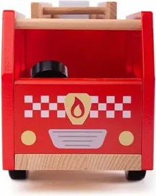 Bigjigs Toys Dřevěné hasičské auto / od 3 let