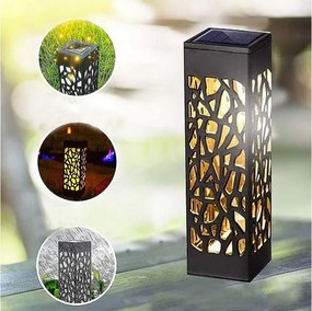 Verk Group Zahradní lampa solární dekorativní sada 4 kusů soumrakový senzor