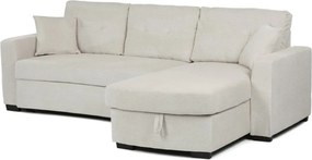 Rohová pohovka, béžová, látka, ASB-C3990 CRM2 Béžová