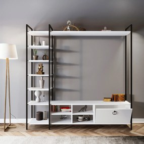 Kalune design Obývací stěna MAT bílá 285LCV1138