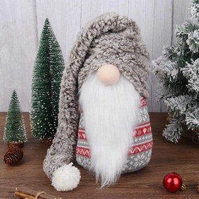 Tutumi, vánoční trpaslík 72cm YX044, šedá, CHR-09636