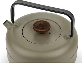 Khaki konvice na čaj z litiny se sítkem 750 ml Henan – Bredemeijer