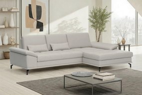 XXXLutz ROHOVÁ SEDAČKA, kůže, světle šedá Sit & More - Sedací soupravy - 000144039731