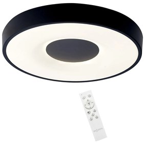 Mantra 7561 Coin, černé stropní svítidlo LED 100W 2700K-5000K s dálkovým ovladačem, průměr 65cm