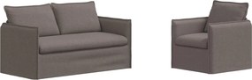 Set pohovek 2 ks Taupe Textil 3407571