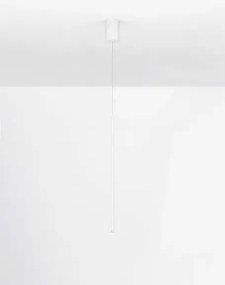 Minimalisticky lustr na lanku Stilvi Bílá