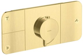 Axor One - Termostatická baterie pod omítku, pro 3 spotřebiče, kartáčovaná mosaz 45713950