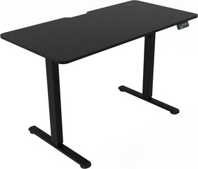 Elektricky výškově nastavitelný stůl ELEVIS — 120x60 cm, kov, melamin, černá