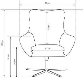 Křeslo ELIS otočné, naklápěcí | VÝBĚR LÁTEK