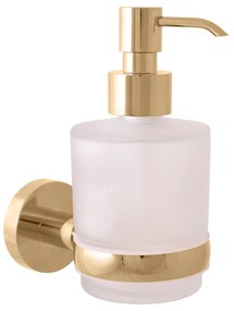Slezák RAV Dávkovač tekutého mýdla zlato/sklo Koupelnový doplněk COLORADO, Barva: zlato - COA0303Z