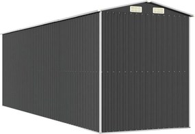 Zahradní kůlna antracitová 192 x 606 x 223 cm pozinkovaná ocel 3147454