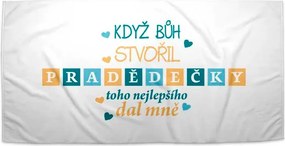 Sablio Ručník Když Bůh stvořil pradědečky - 70x140 cm