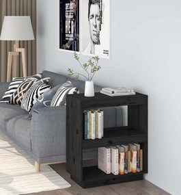 vidaXL Knihovna 60 x 35 x 71 cm masivní dřevo borovice [810861] Barva: Šedá