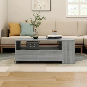 vidaXL Konferenční stolek 102x55x42 cm kompozitní dřevo [810918] Barva: bílá s vysokým leskem
