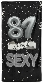 Osuška Stále sexy – černá (věk: 81)