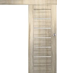 posuvné interiérové dveře na stěnu vasco doors IBIZA model 6 Průchozí rozměr: 70 x 197 cm, Orientace dveří: Levé dveře, Dekor: Buk jasmínový