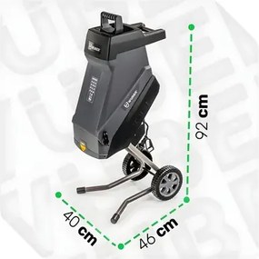WUB W94205 / Zahradní drtič / Nožový systém / 2500 W / Koš 45 l