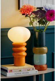 Oranžová keramická stolní lampa (výška 33,5 cm) Catania Aro – Leitmotiv