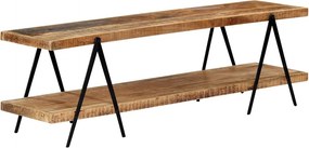 TV stolek 160 x 40 x 50 cm masivní mangovníkové dřevo 247885