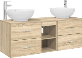 Sada koupelnového nábytku 3 ks Dub sonoma 49,5 x 44,5 x 65 cm 3405901