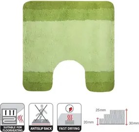Spirella BALANCE koupelnová WC předložka 55 x 55 cm zelená / polyester